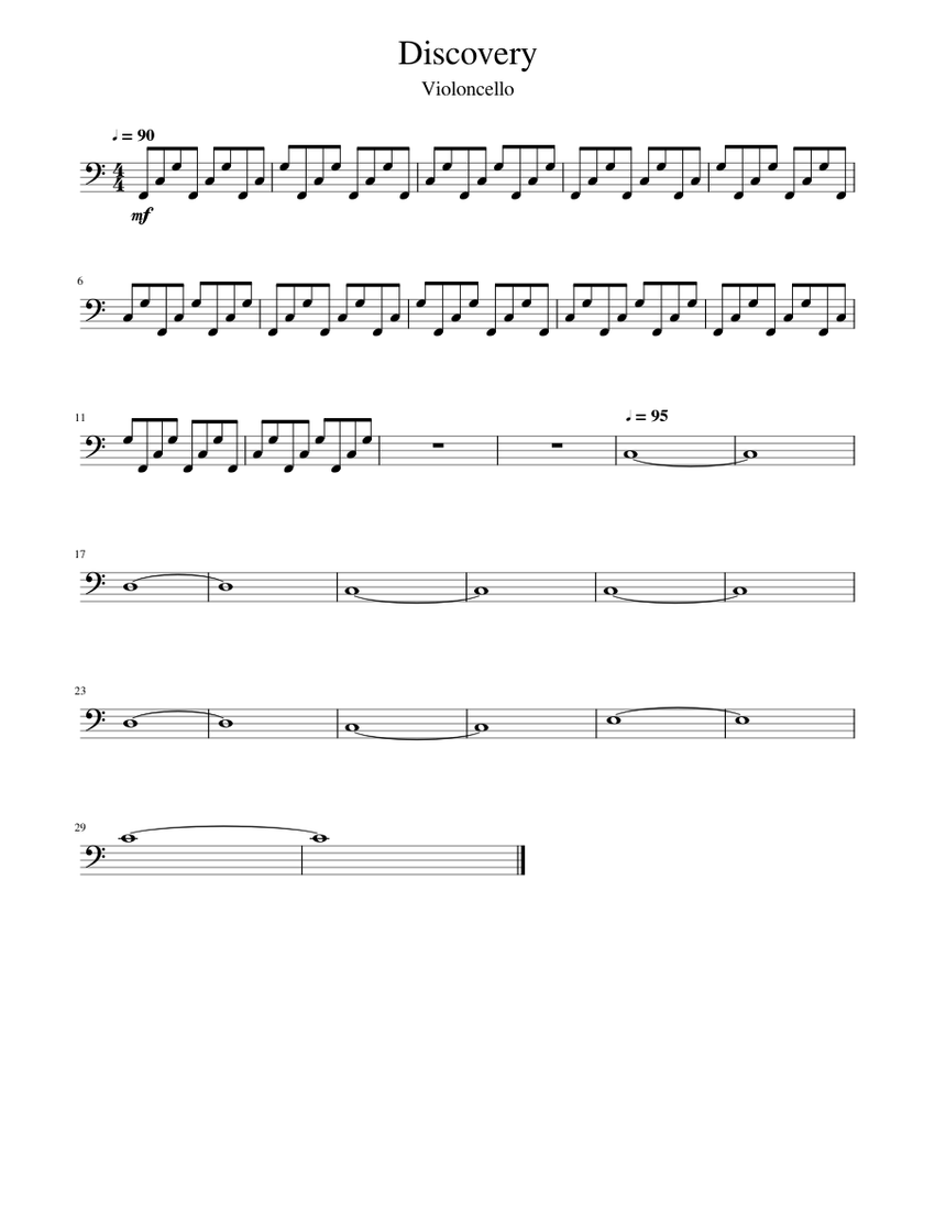 Discovery Cello Sheet music for Cello (Solo) | Musescore.com