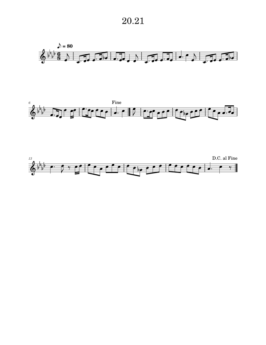 20.21 Sheet music for Piano (Solo) | Musescore.com