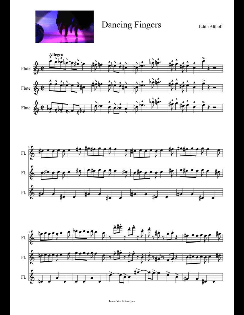 Dancing Fingers sheet music download free in PDF or MIDI