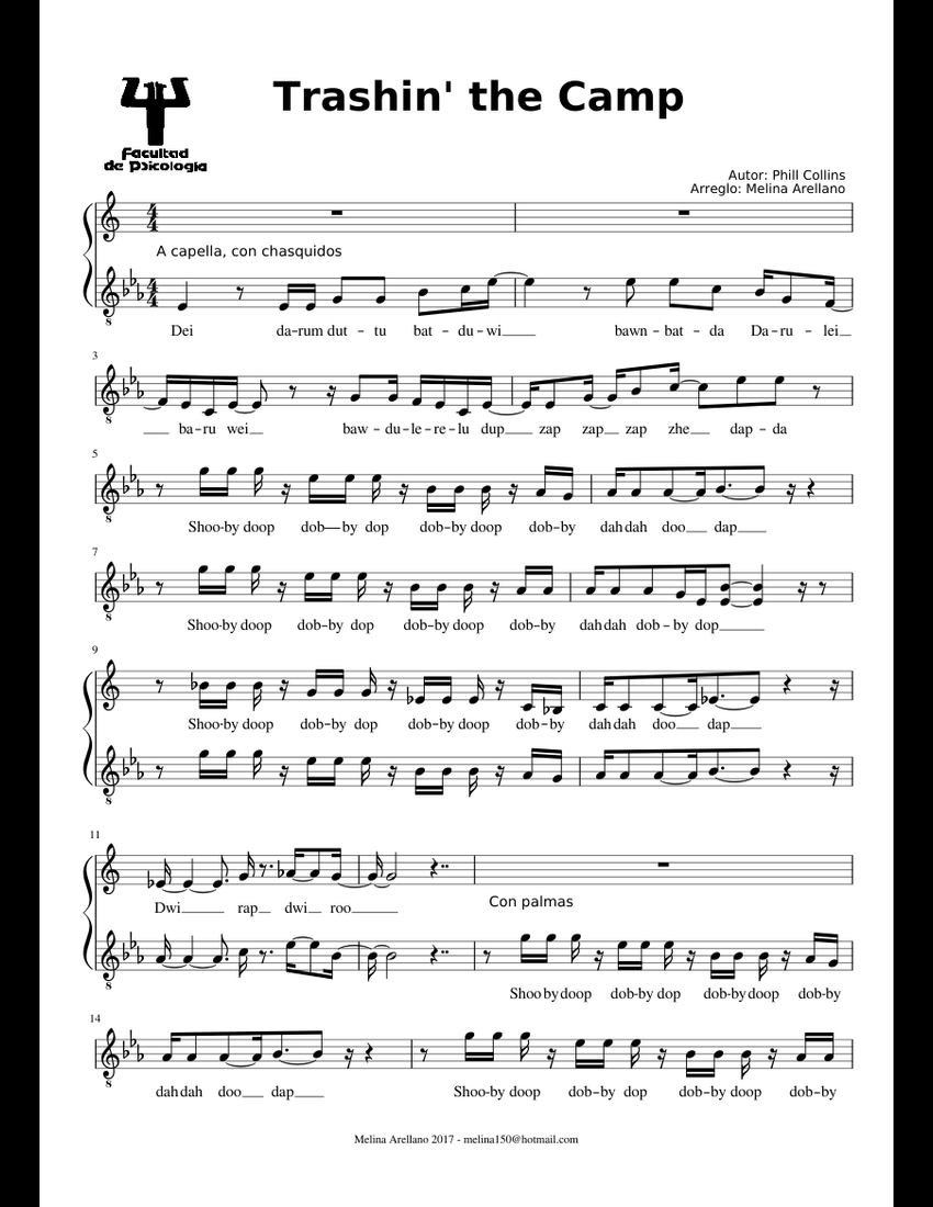 Trashin' the Camp sheet music for Piano download free in PDF or MIDI