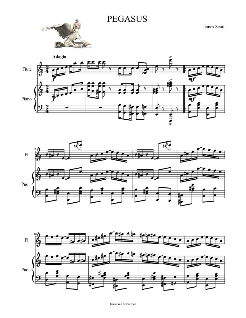 PEGASUS Sheet music | Download free in PDF or MIDI | Musescore.com