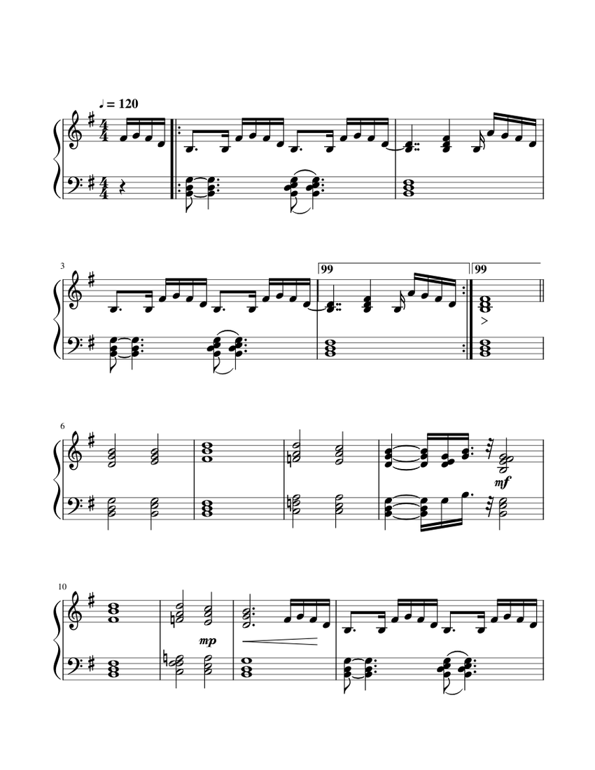 Trouble - Coldplay Sheet music for Piano (Solo) | Musescore.com