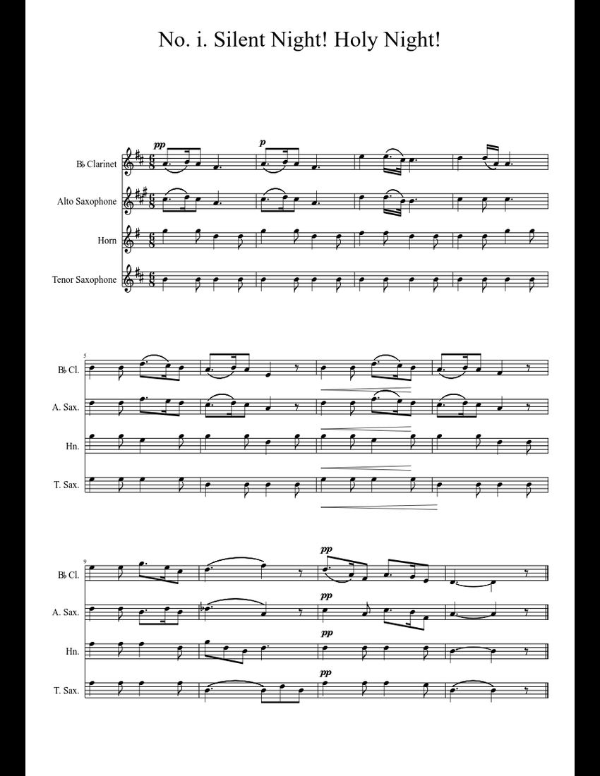 No. i. Silent Night! Holy Night! sheet music download free in PDF or MIDI