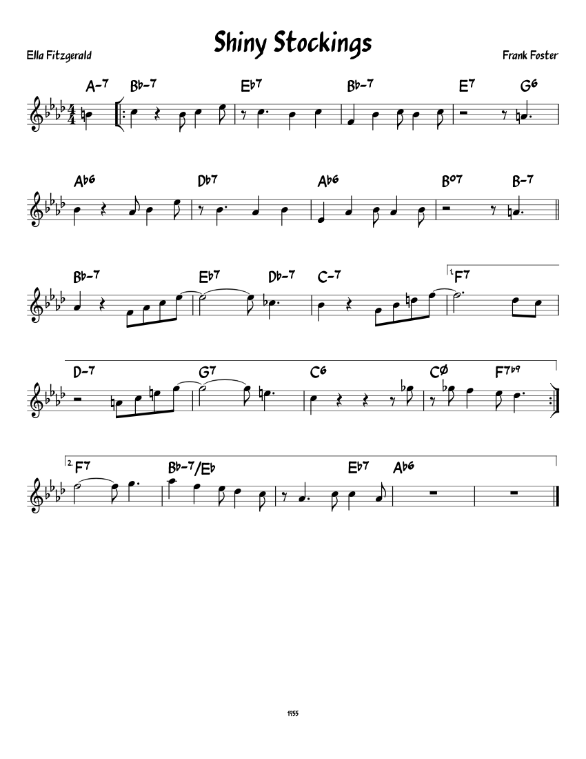 Shiny Stockings sheet music for Piano download free in PDF or MIDI