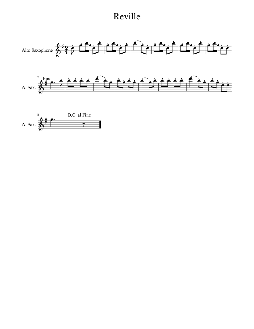 Reveille Sheet music | Musescore.com