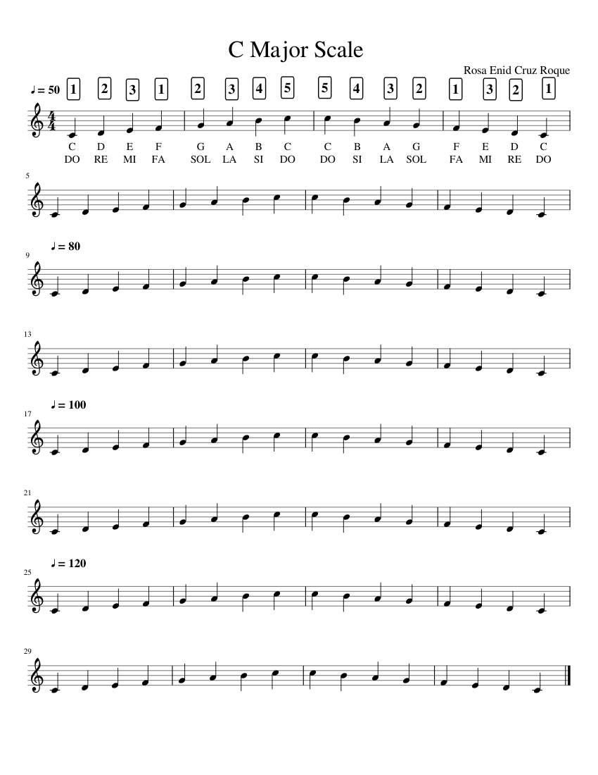 C Major Scale Sheet Music For Piano Download Free In PDF Or MIDI C Major Scale Sheet Music For Piano Download Free In PDF Or MIDI