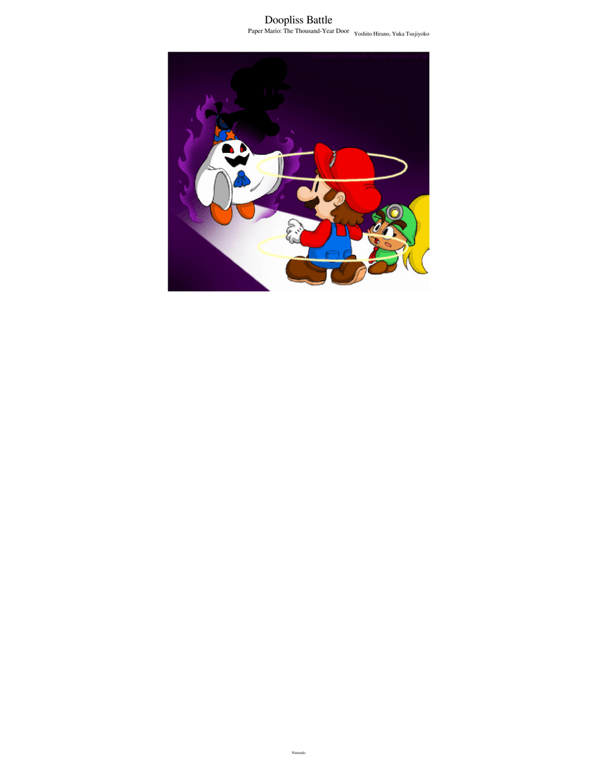 Doopliss Battle Sheet music for Percussion, Sound Effects, Voice, Organ ...