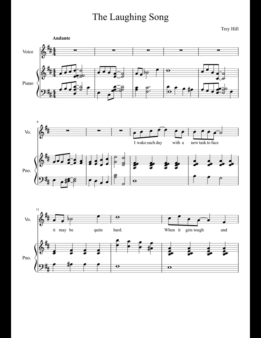 The Laughing Song sheet music for Piano, Voice download free in PDF or MIDI