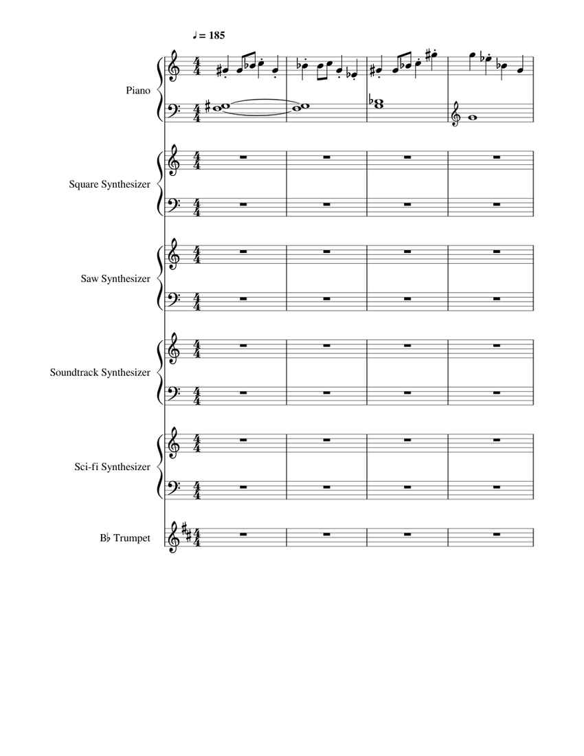 UNDERTALE - Finale Sheet music for Piano, Synthesizer, Trumpet | Download free in PDF or MIDI ...