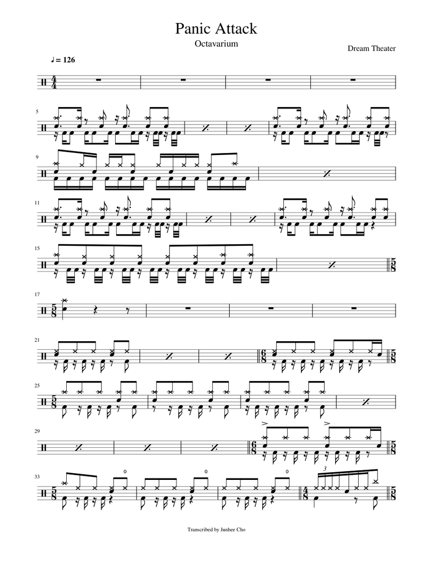 Panic Attack Sheet Music For Percussion Download Free In PDF Or MIDI panic-attack-sheet-music-for-percussion-download-free-in-pdf-or-midi