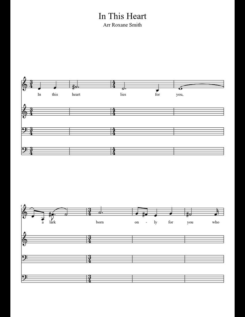 In This Heart Alto study sheet music download free in PDF or MIDI