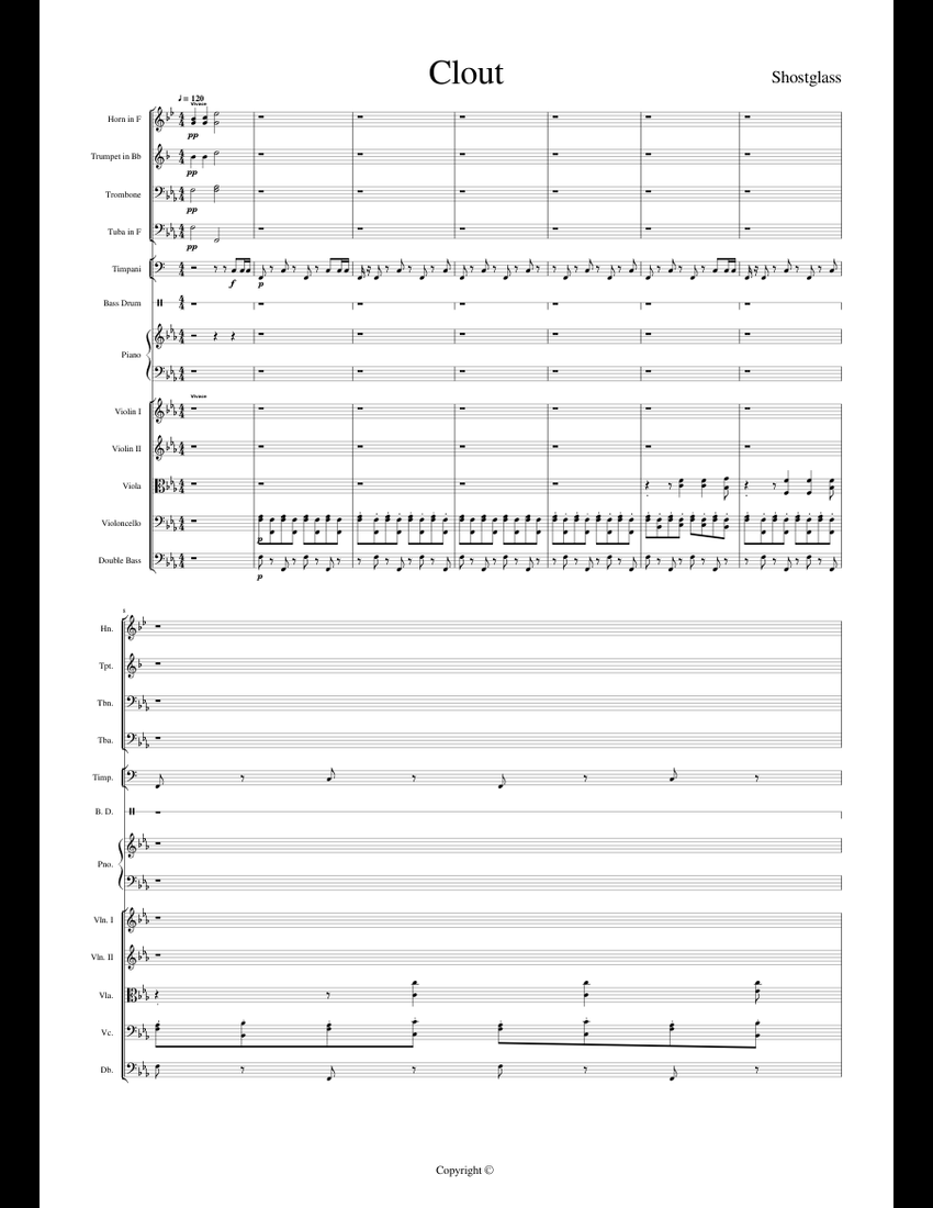 Clout sheet music download free in PDF or MIDI