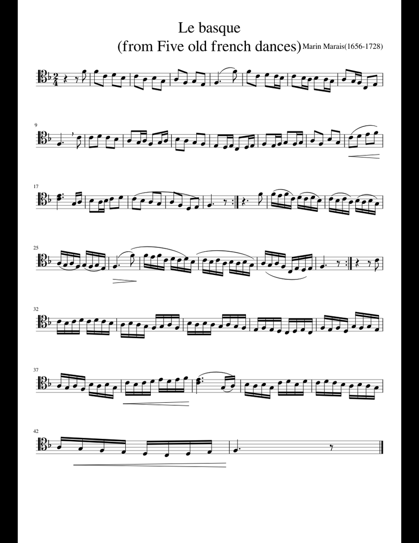 Le basque sheet music for Piano download free in PDF or MIDI