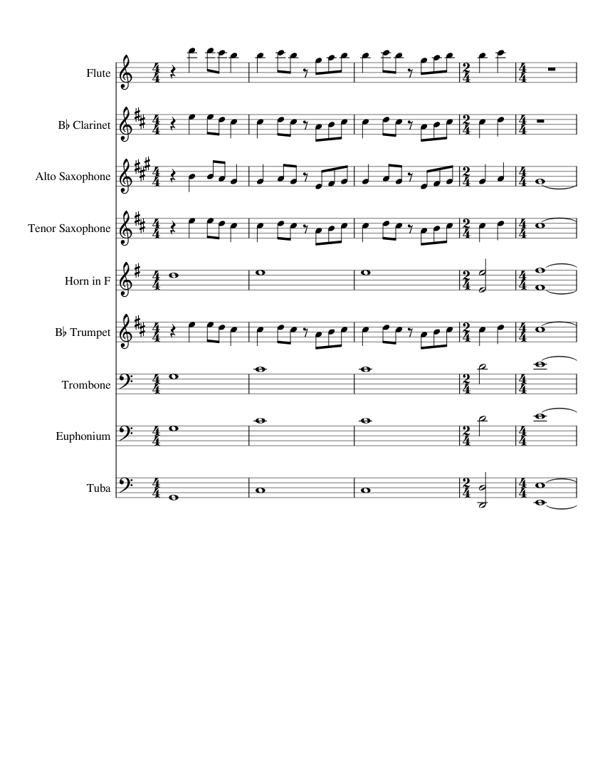 Hey Ya Outcast arrangement for marching band Sheet music for Trumpet (In B Flat), Trombone ...