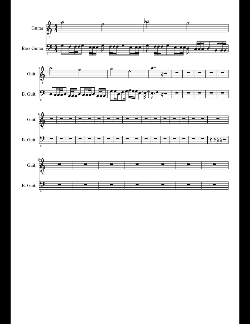 Outro sheet music download free in PDF or MIDI