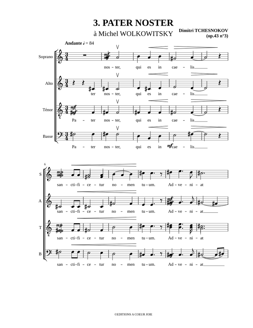 PATER NOSTER Sheet music | Musescore.com