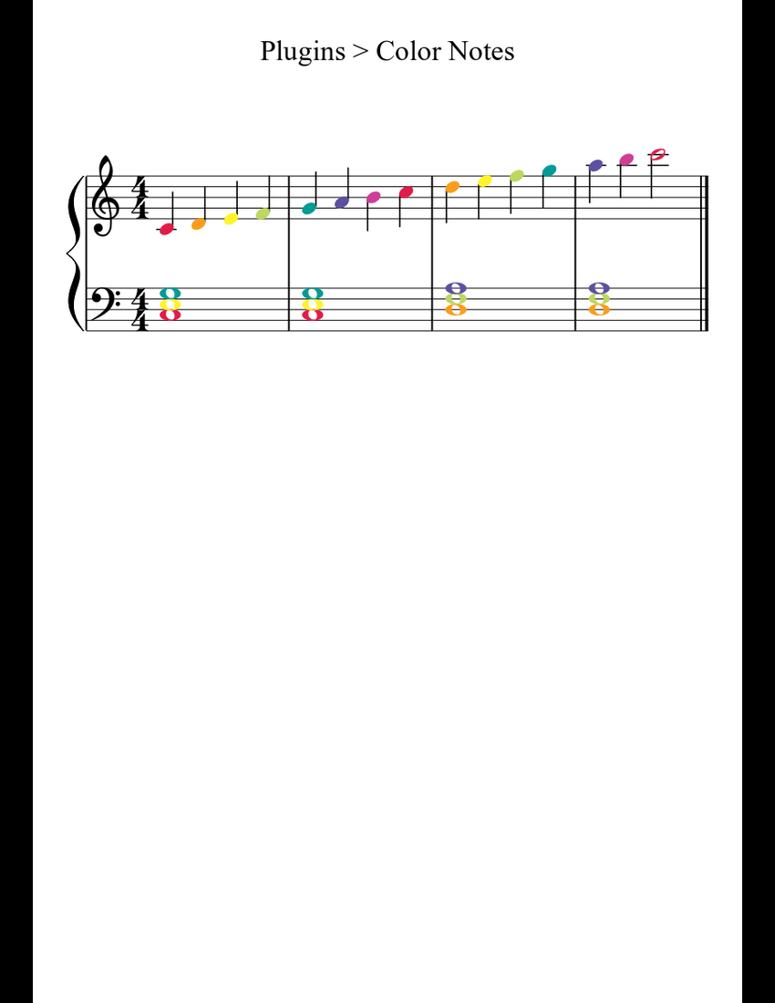 Plugins > Color Notes sheet music download free in PDF or MIDI