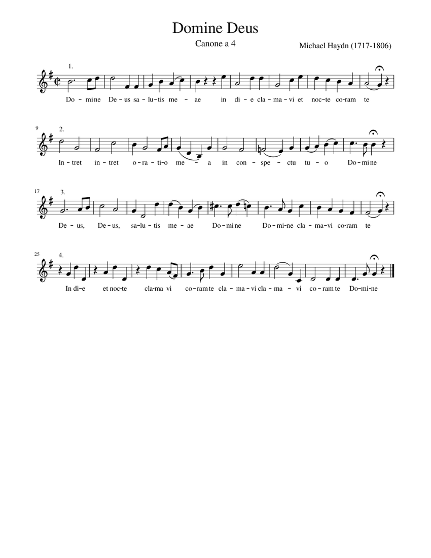 Domine Deus Sheet music for Piano (Solo) | Musescore.com