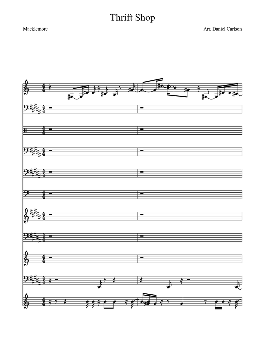 Explosion!!! Sheet music | Download free in PDF or MIDI | Musescore.com