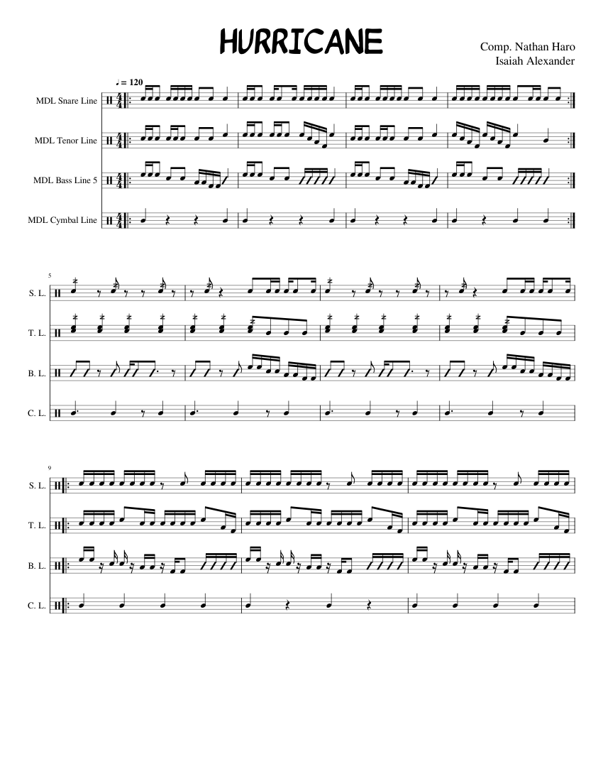 Hurricane Sheet music | Musescore.com