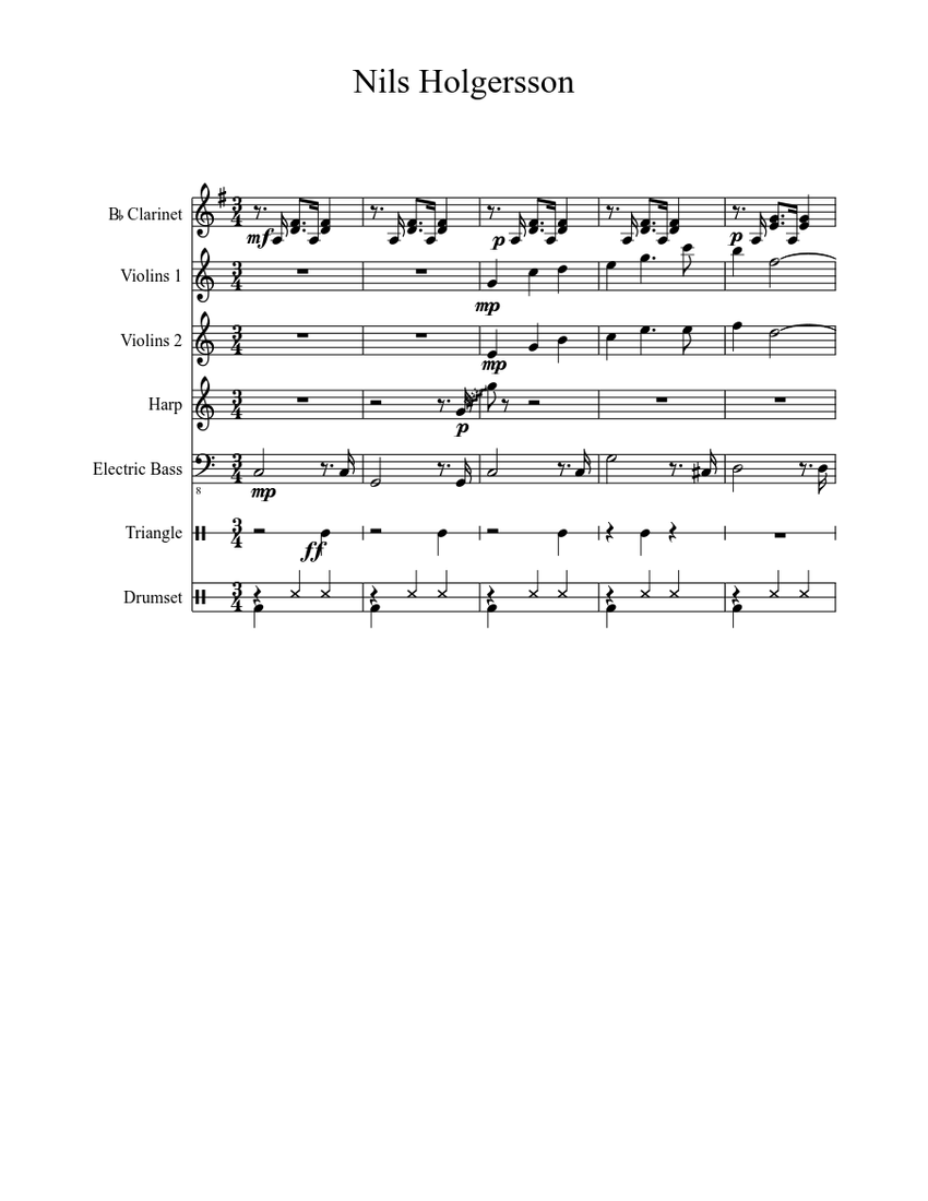 Nils Holgersson Sheet music | Download free in PDF or MIDI | Musescore.com