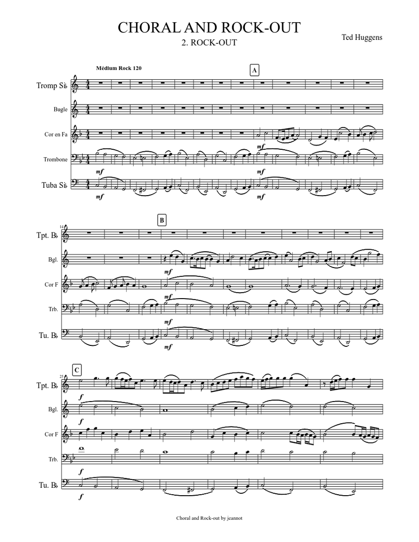 Choral & Rock Out - 2. Rock Out Sheet music | Download free in PDF or ...