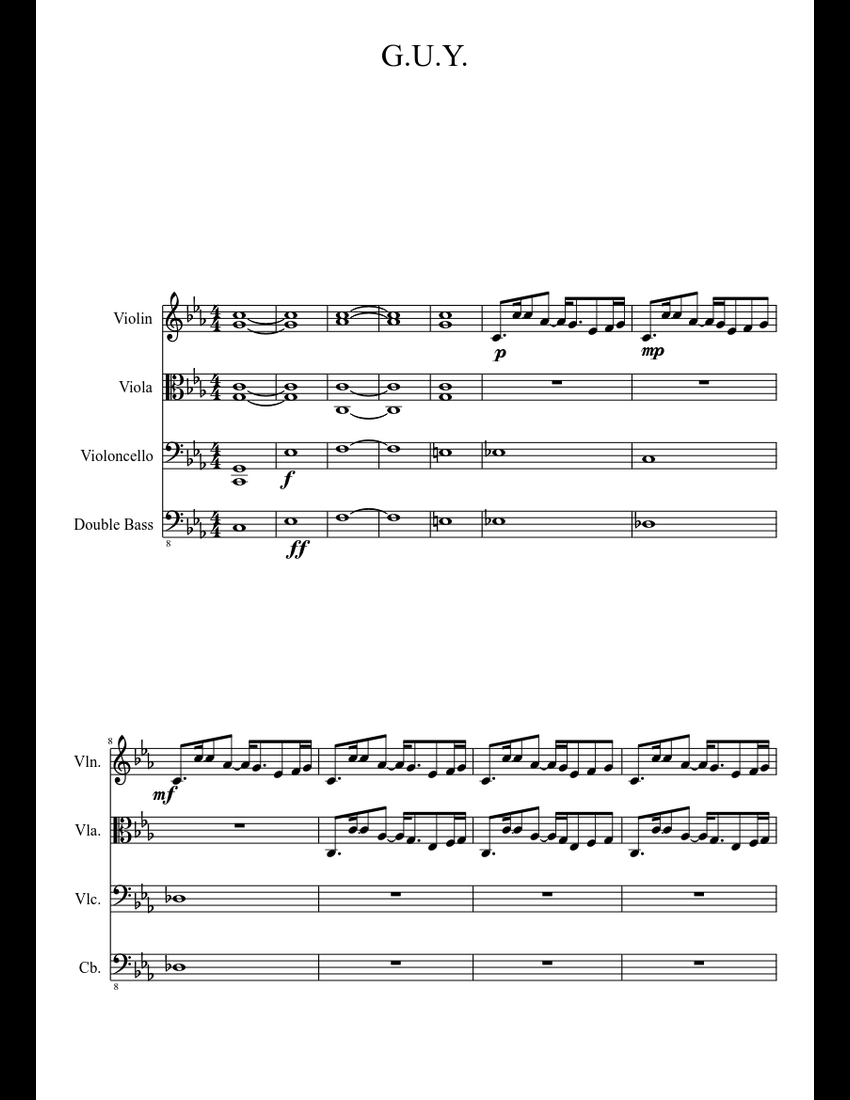 G.U.Y. sheet music download free in PDF or MIDI