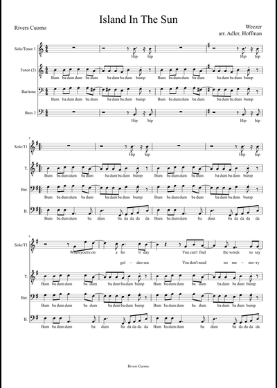 Weezer sheet music free download in PDF or MIDI on MuseScore.com