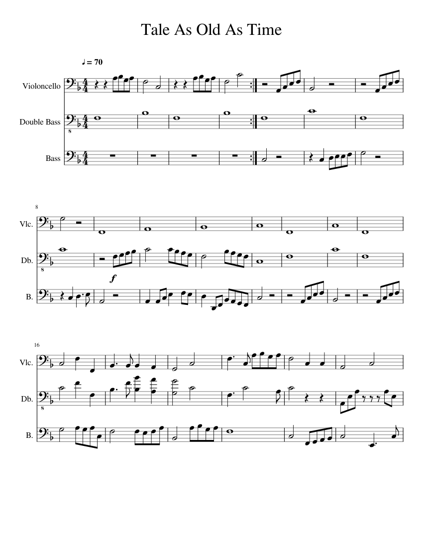 Tale As Old As Time Sheet Music Download Free In PDF Or MIDI Tale As Old As Time Sheet Music Download Free In PDF Or MIDI