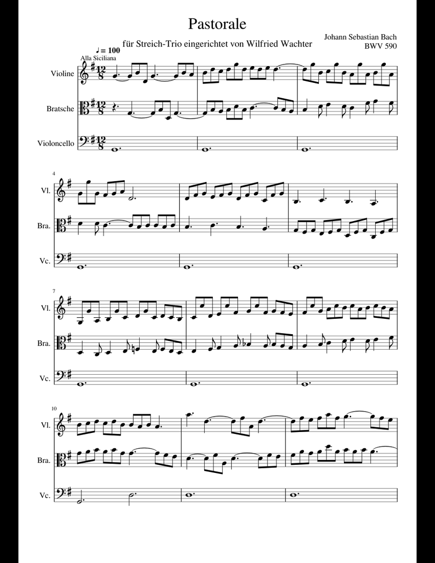 Pastorale sheet music download free in PDF or MIDI
