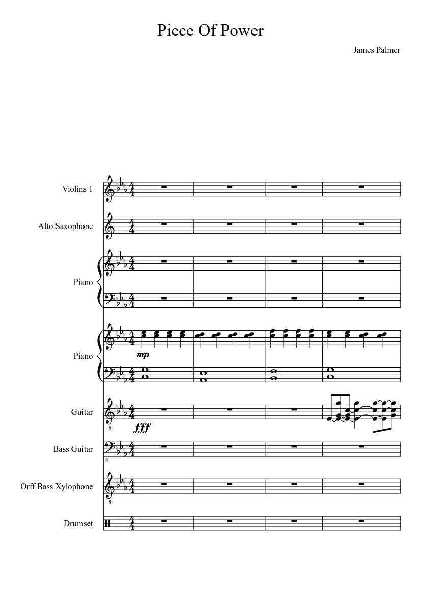 Piece of Music sheet music download free in PDF or MIDI