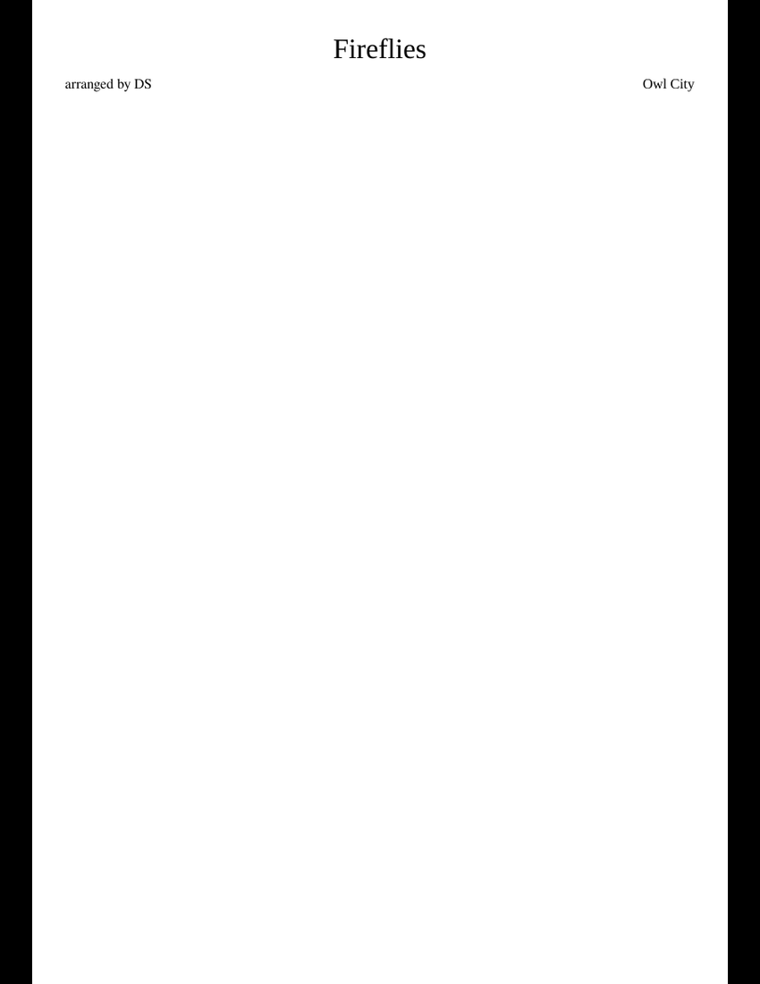 Fireflies sheet music for Flute, Clarinet, Alto Saxophone, Tenor ...