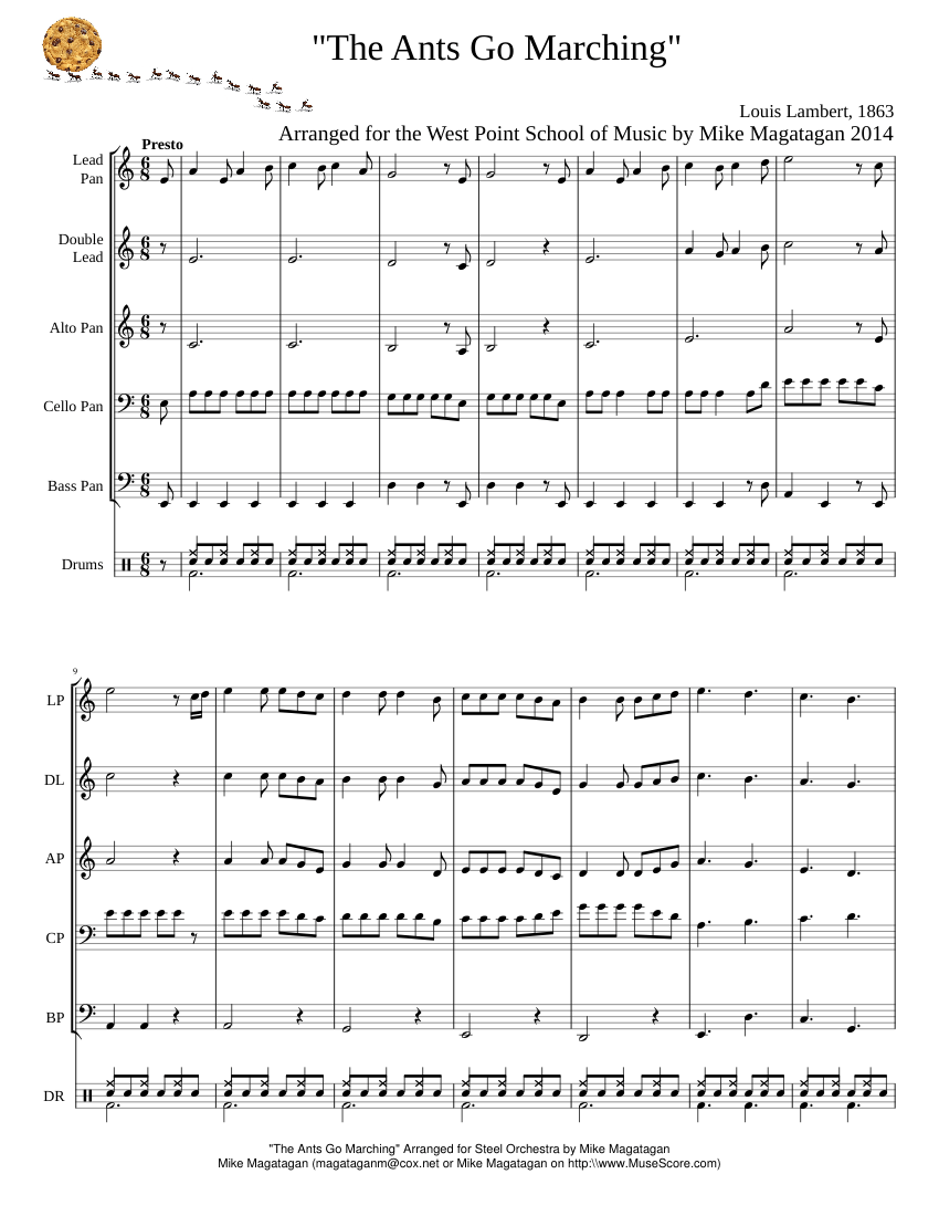The Ants Go Marching for Steel Orchestra Sheet music | Musescore.com