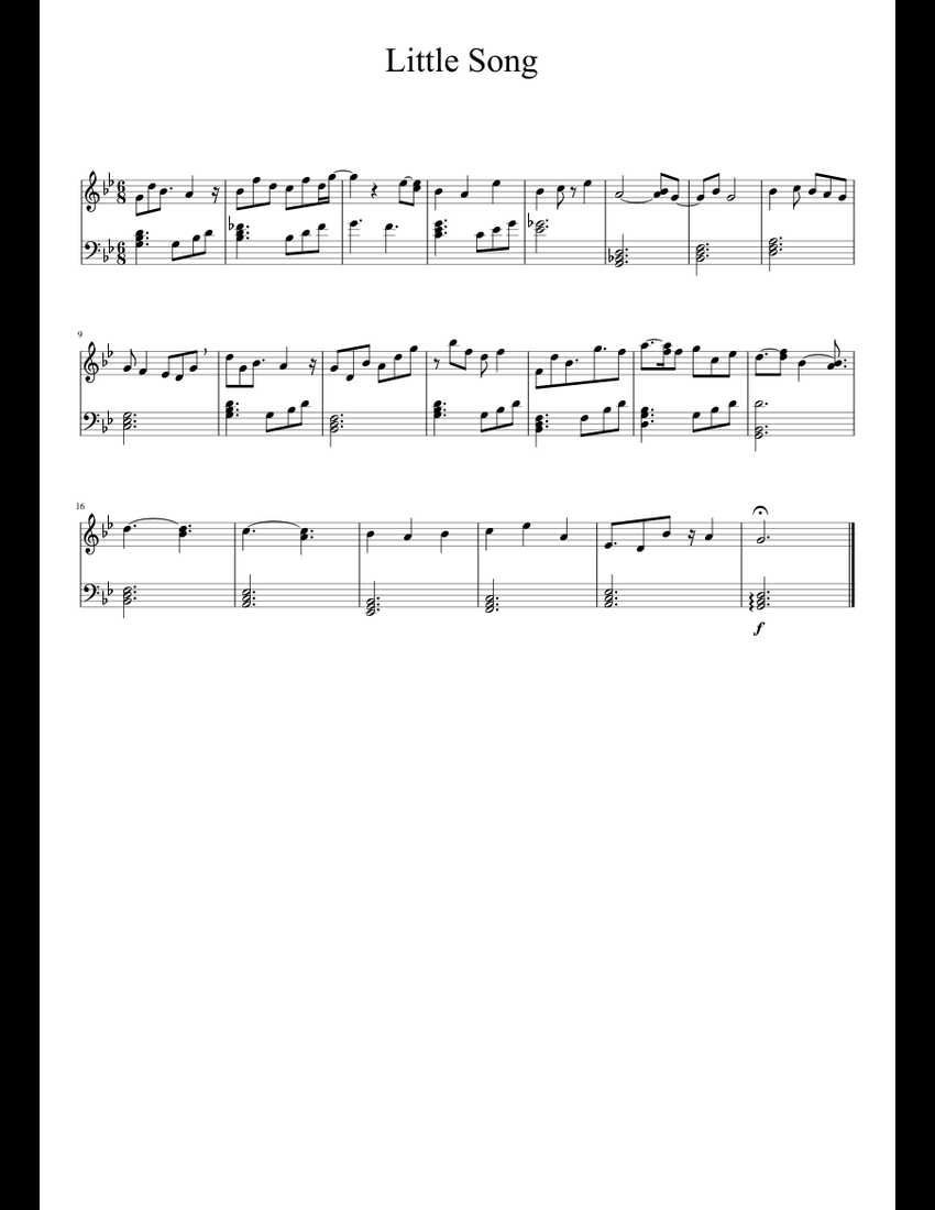 Little Song sheet music for Piano download free in PDF or MIDI