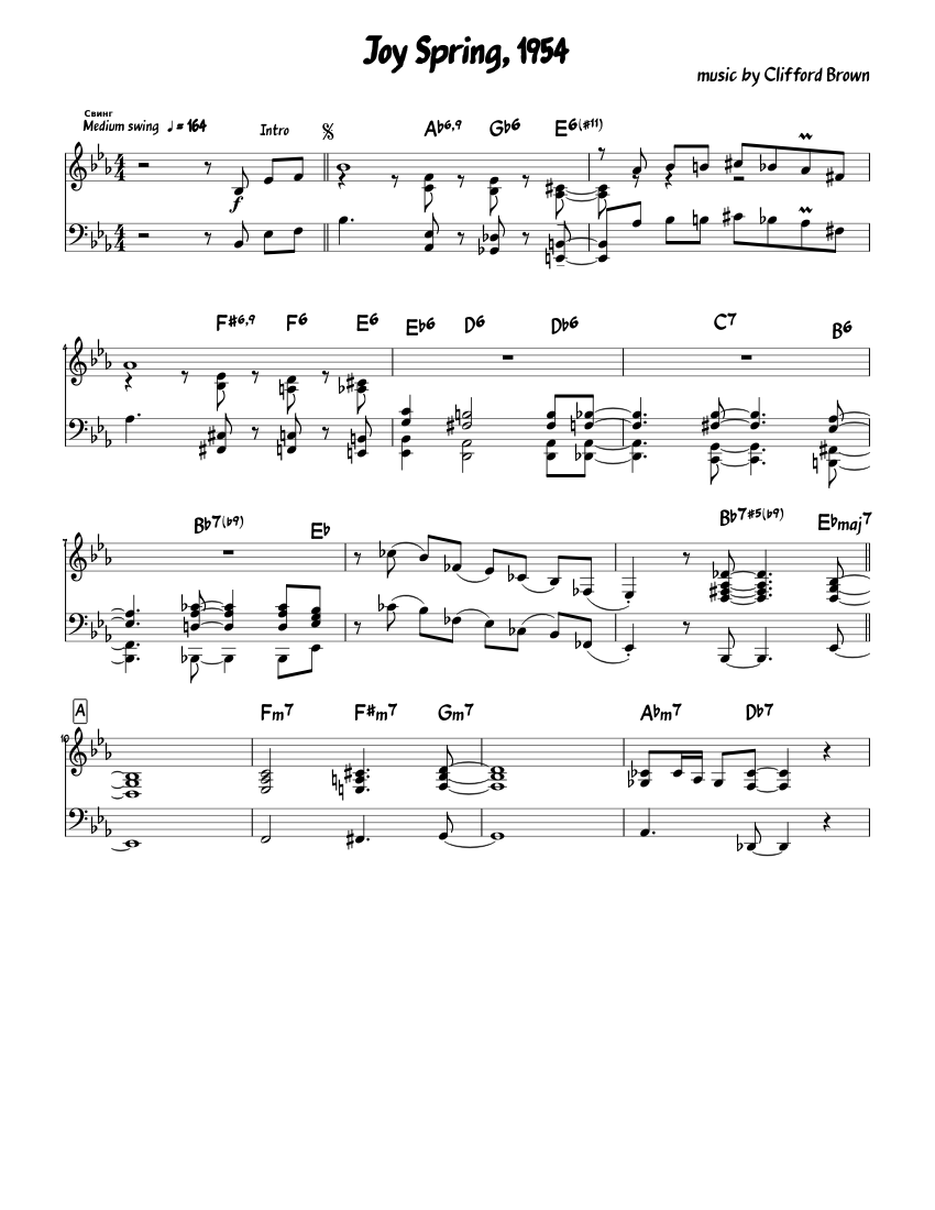 Joy Spring Eb 2016.02.27 Sheet music | Musescore.com