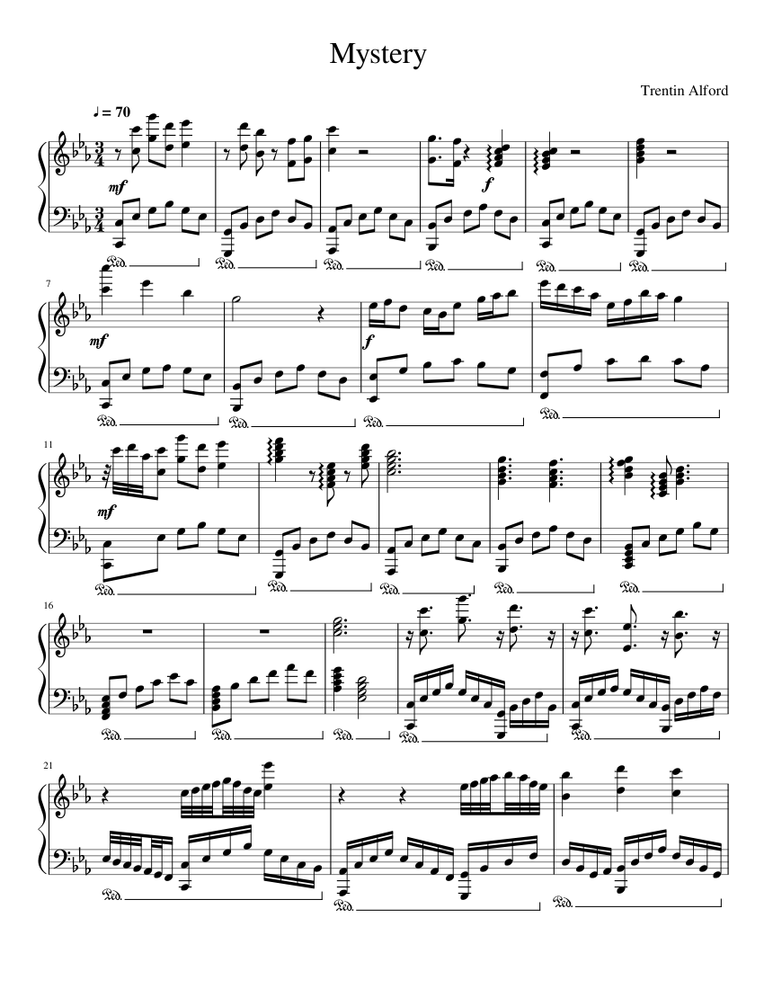 Mystery Sheet music for Piano (Solo) | Musescore.com