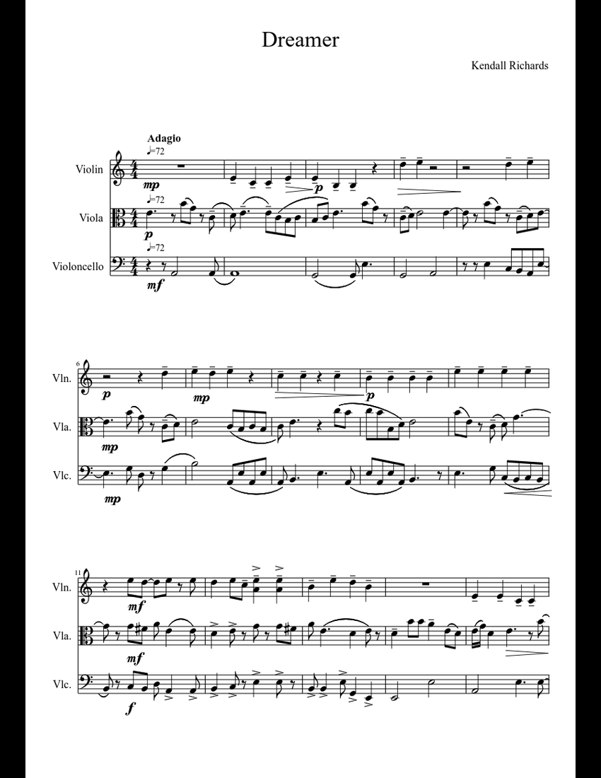 Dreamer sheet music download free in PDF or MIDI