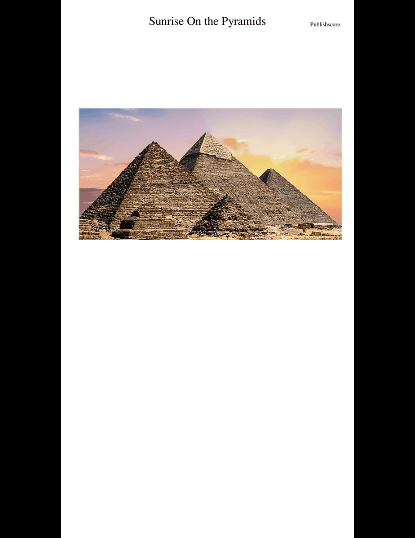Sunrise On the Pyramids sheet music for Flute, Clarinet, Oboe, English ...