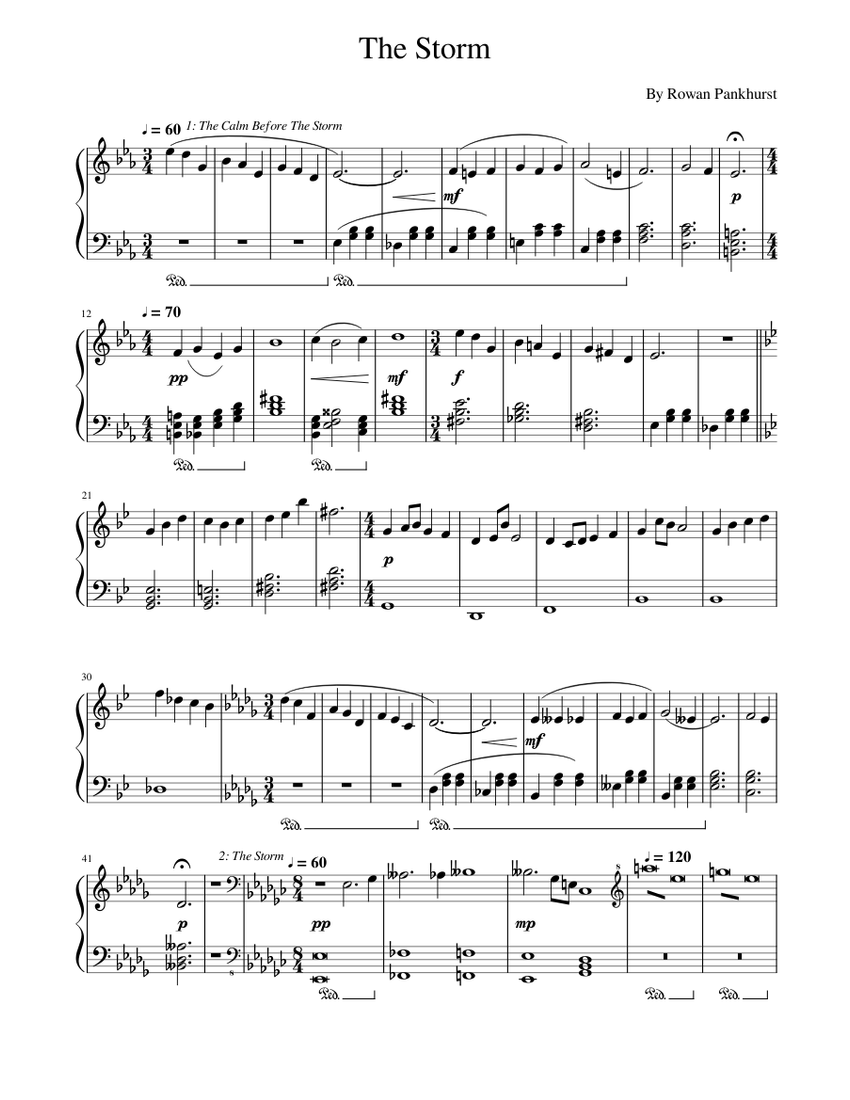 The Storm Sheet music for Piano (Solo) | Musescore.com