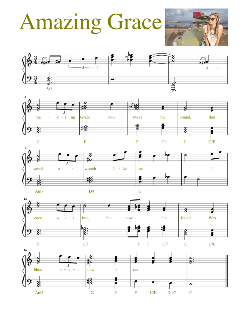 Amazing Grace - Kids Program - With Embellishments and Intro Sheet ...