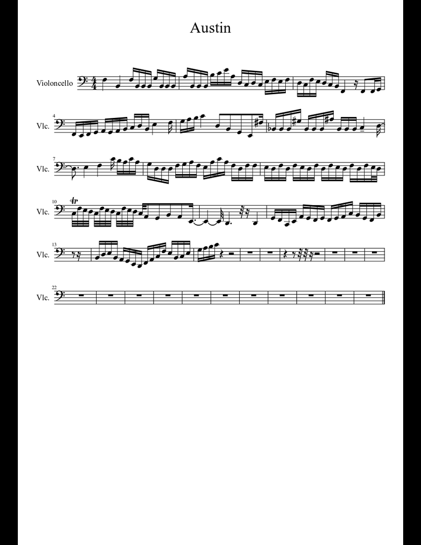 Austin sheet music download free in PDF or MIDI