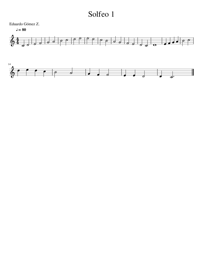 Solfeo 1 Sheet music for Piano (Solo) | Musescore.com