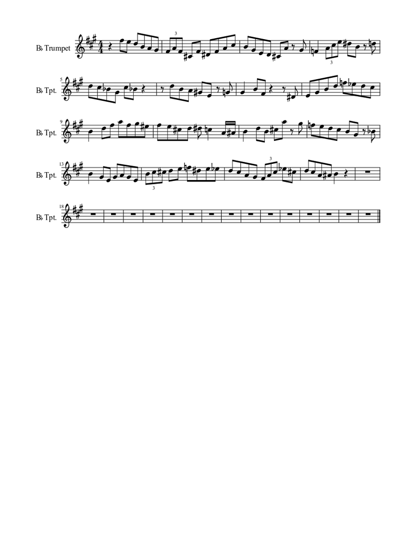 Swing Trumpet Sheet music | Download free in PDF or MIDI | Musescore.com