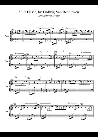 Ludwig van Beethoven sheet music free download in PDF or MIDI on ...