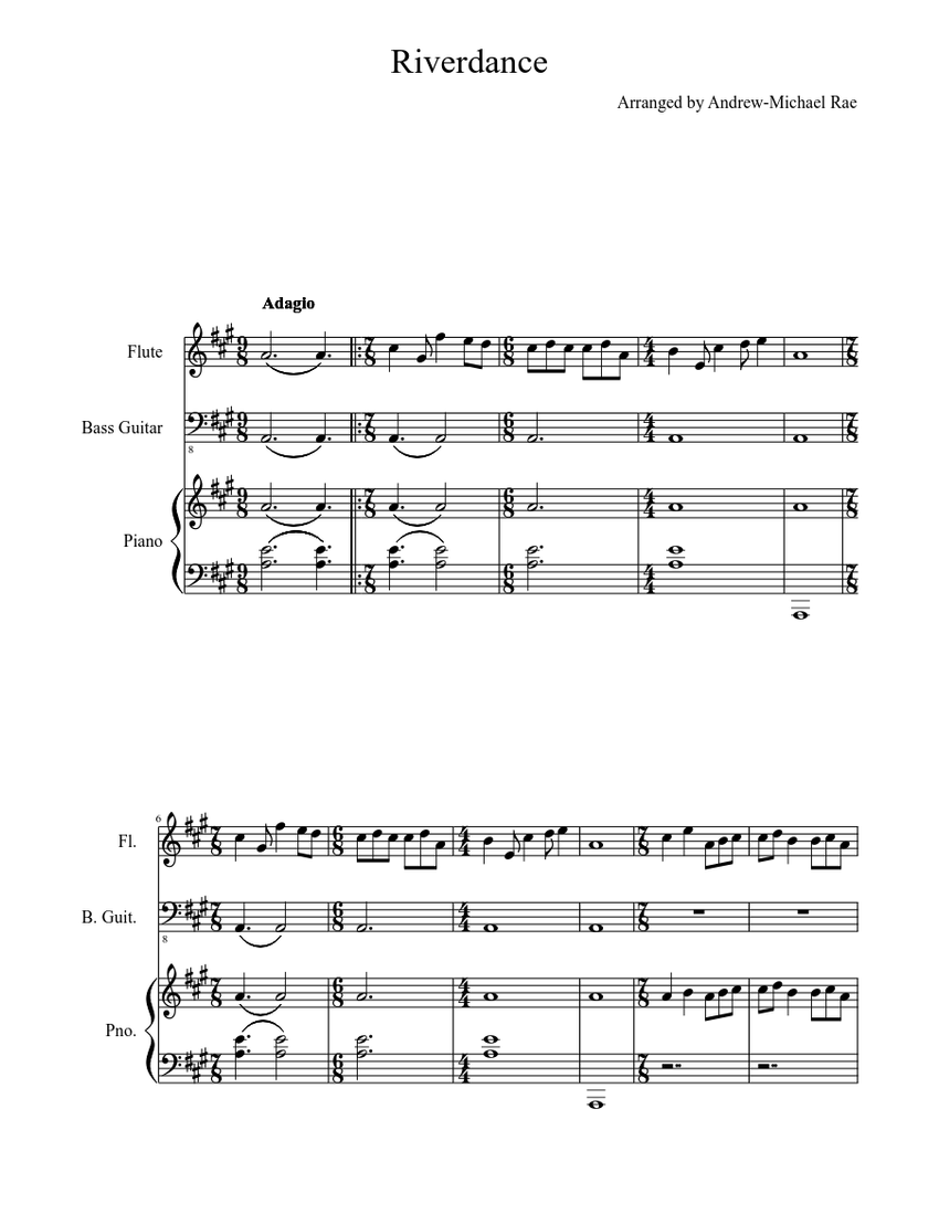 Riverdance Sheet music | Download free in PDF or MIDI | Musescore.com
