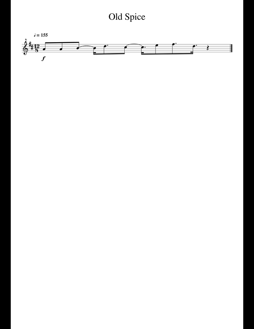 Old Spice Whistle sheet music for Other Woodwinds download free in PDF ...