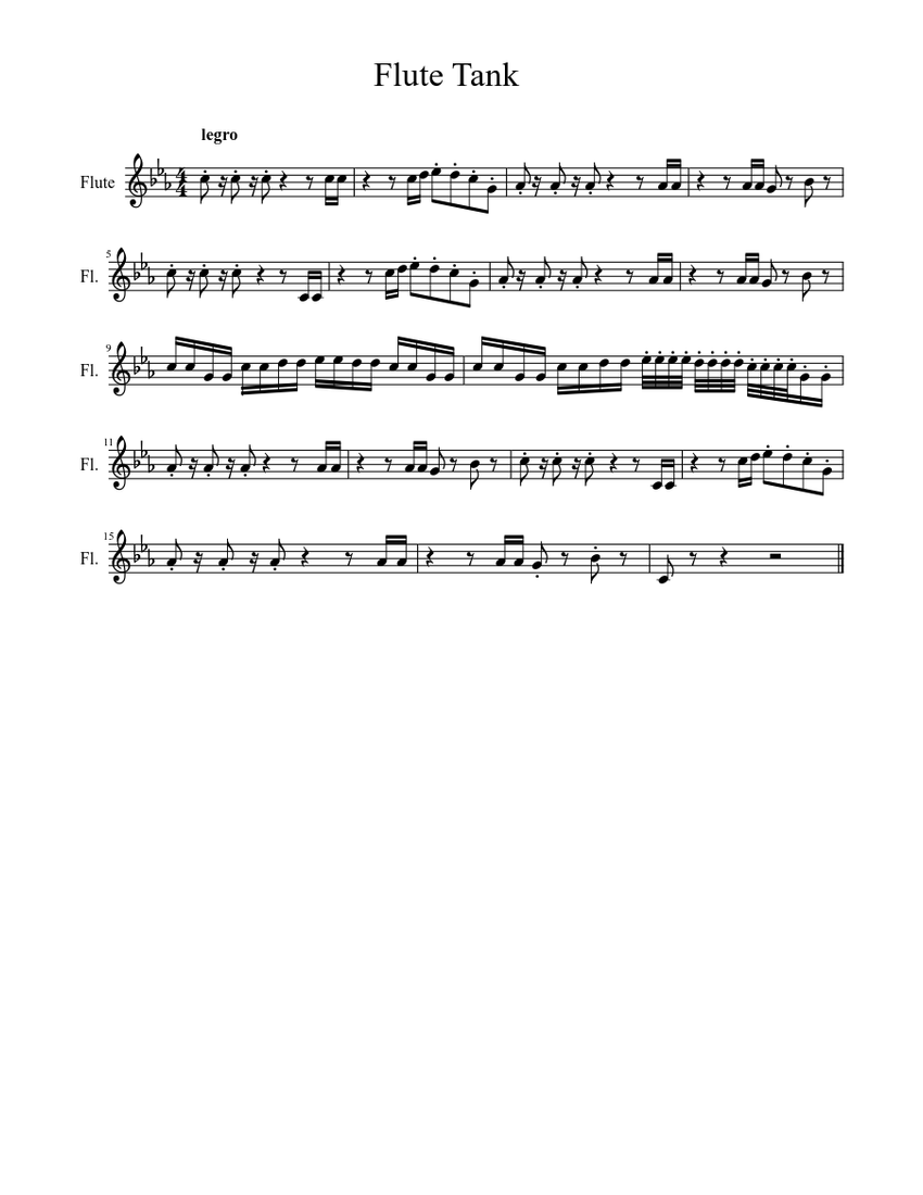 Tank Sheet music | Download free in PDF or MIDI | Musescore.com