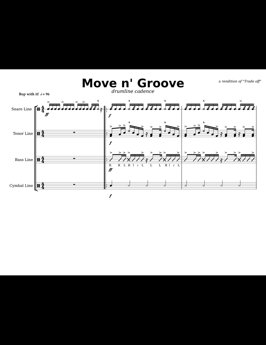 Move n' Groove sheet music for Percussion download free in PDF or MIDI