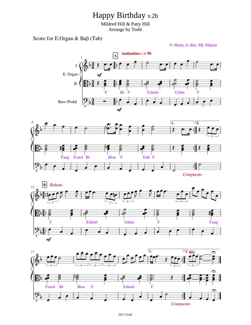 Happy Birthday Sheet music | Musescore.com