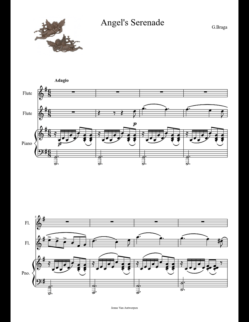 Angel's Serenade sheet music download free in PDF or MIDI